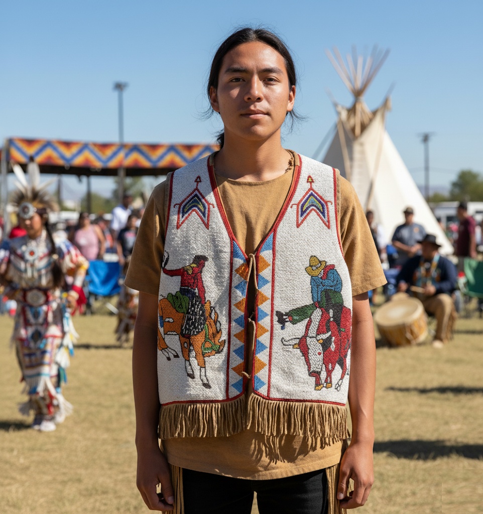 Native American Beaded Vest – Handmade Tribal Craft Vest ...